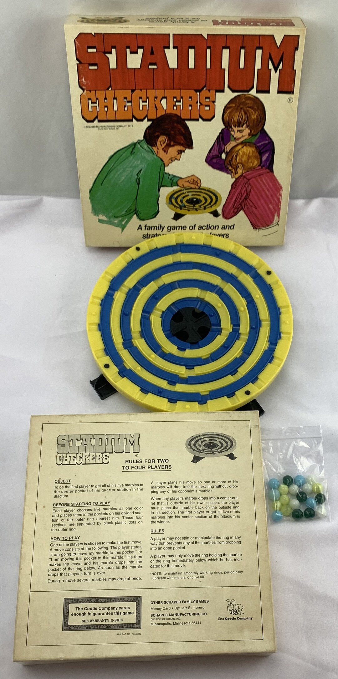 Stadium Checkers Game by Shaper Complete in Great Condition FREE ...