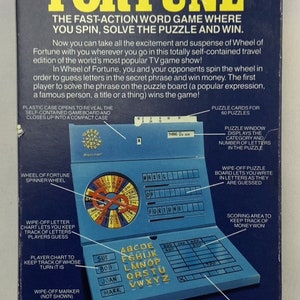 1988 Wheel of Fortune Travel Game by Pressman Brand New FREE SHIPPING ...