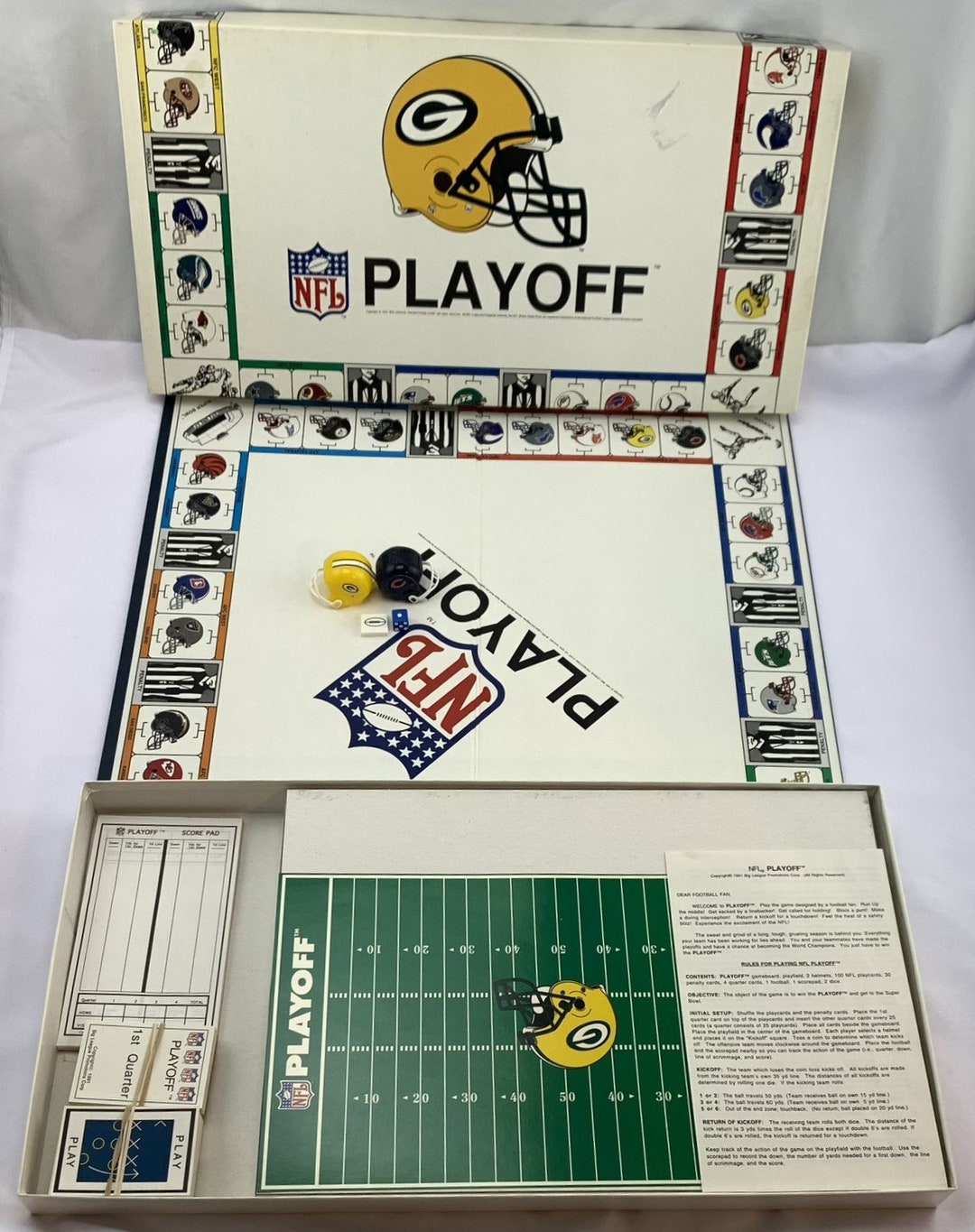 1991 NFL Playoff Board Game Bears Vs Packers Complete in Great Cond ...