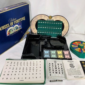 1986 Deluxe Wheel of Fortune Game by Pressman Complete in Great ...