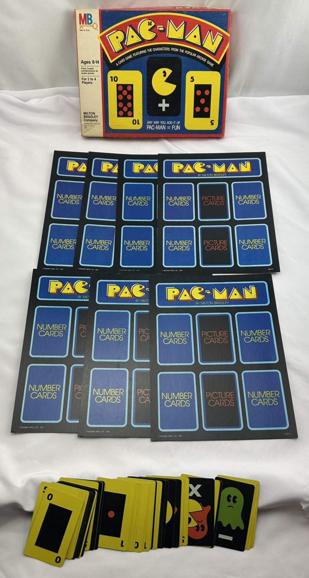 1982 Pac Man Card Game by Milton Bradley Complete in Great Condition ...