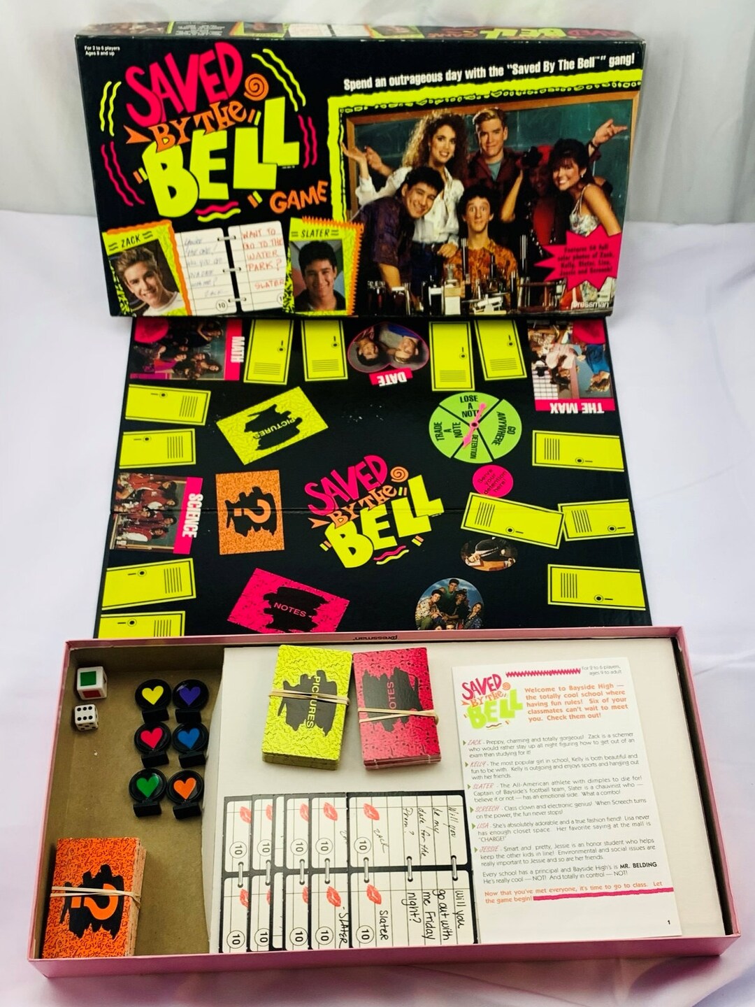 1992 Saved by the Bell Game by Pressman Complete in Great Condition ...