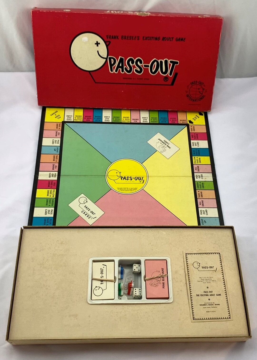 1965 Pass Out Game by Frank Bresee Complete in Great Condition FREE ...
