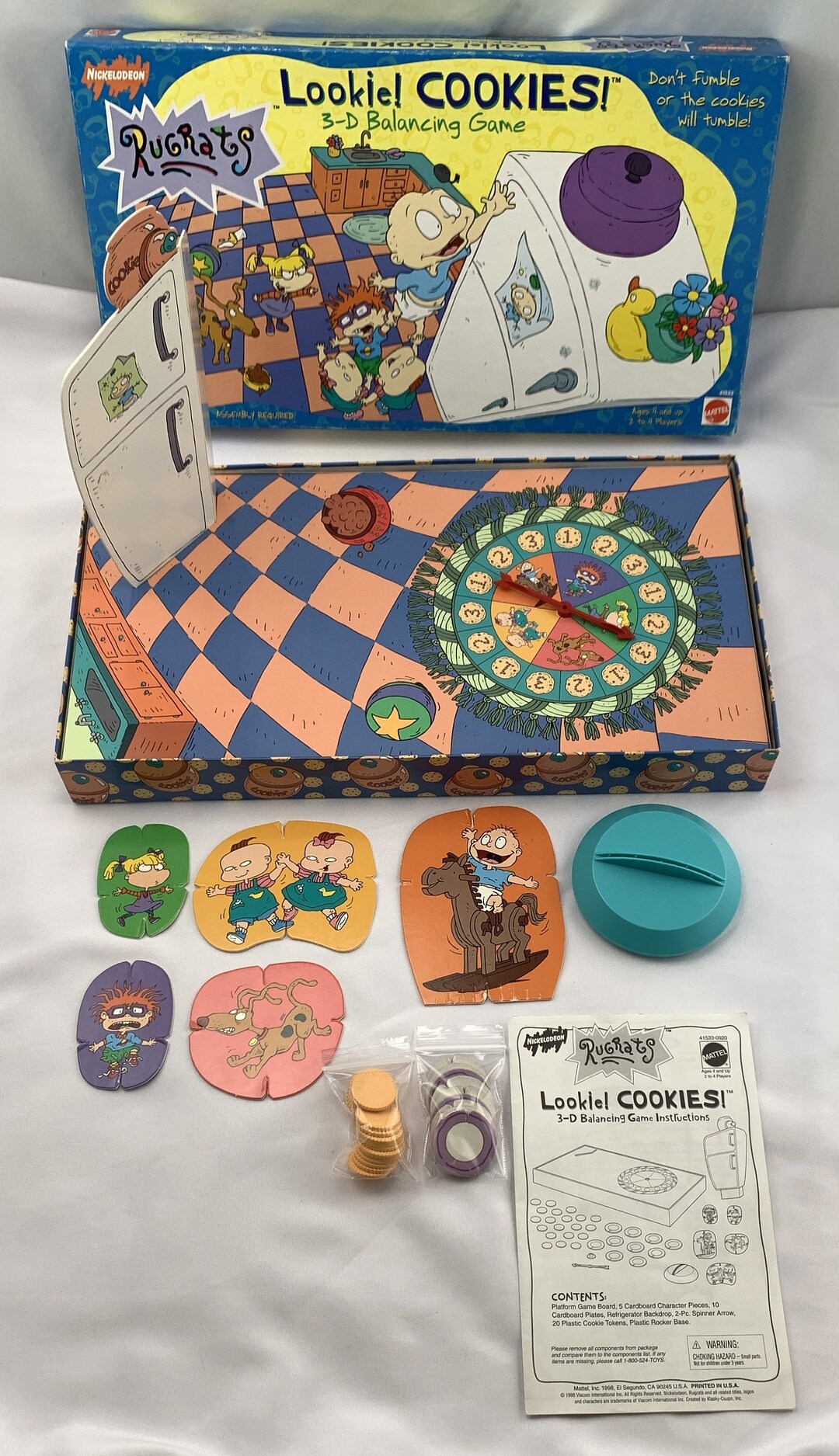 1999 Rugrats: Lookie! Cookies! 3-D Balancing Game by Mattel in Great ...