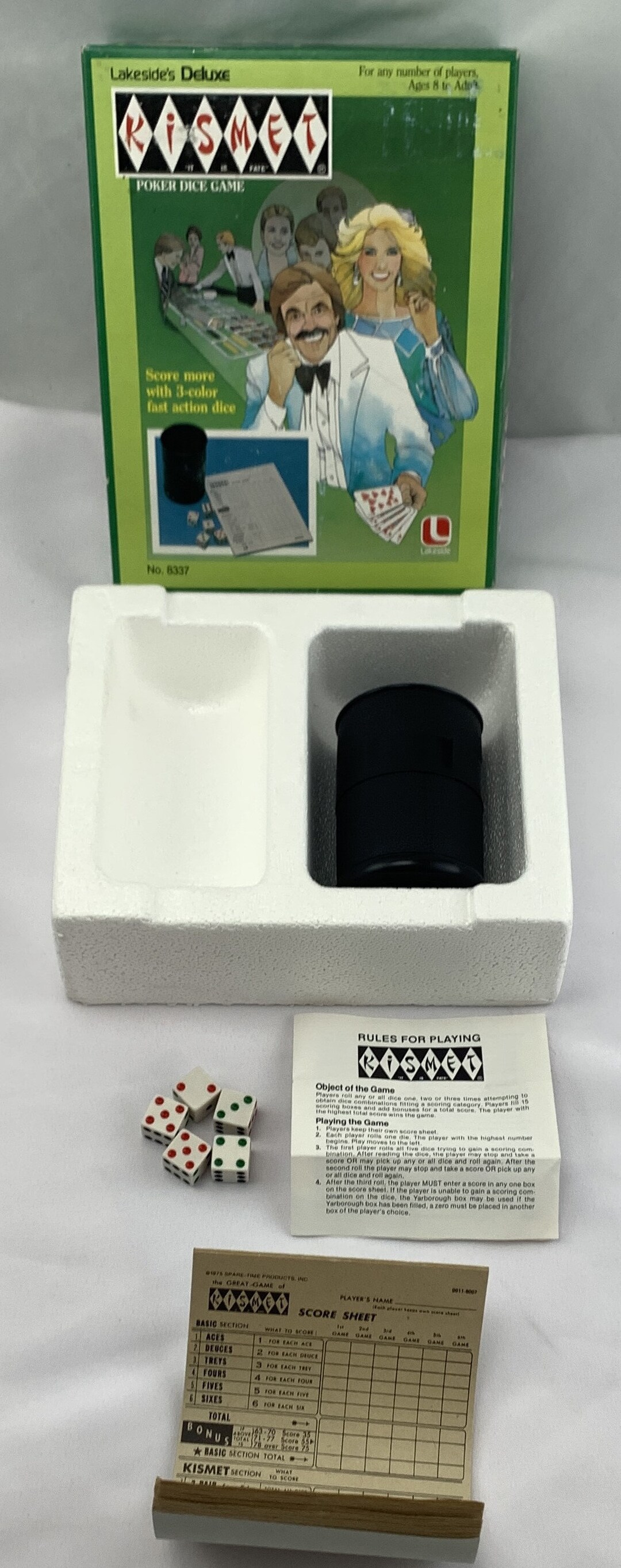 1964 Kismet Game of Yacht Complete Lakeside Games No. 8337 Great ...