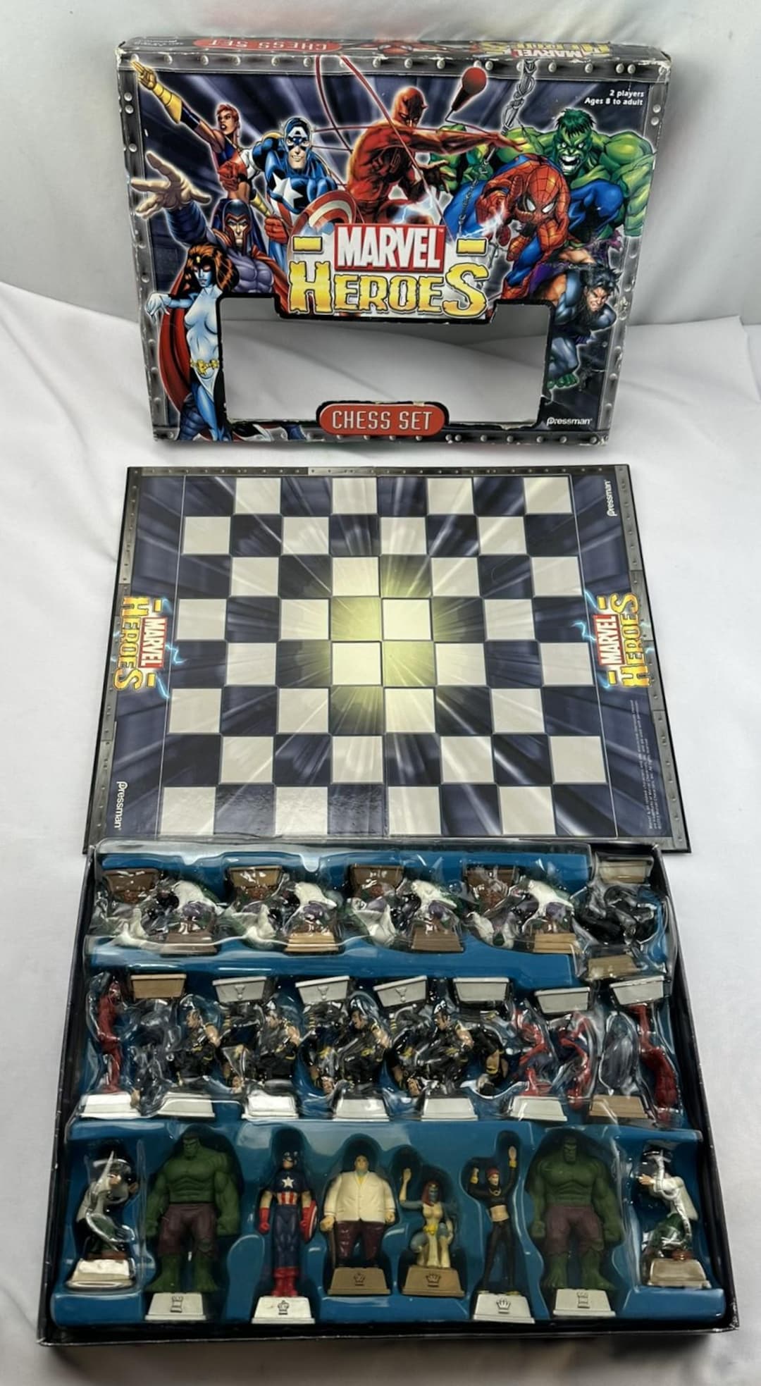 2003 Marvel Heroes Chess Set by Pressman Complete in Great Condition ...