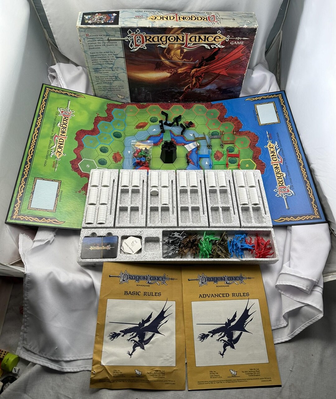 1988 Dragonlance Game by TSR Complete in Very Good Condition FREE ...
