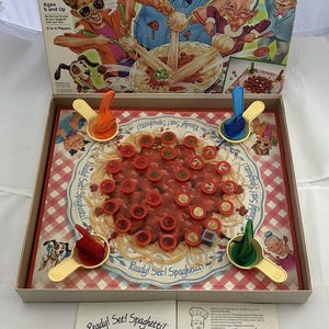 1989 Ready! Set! Spaghetti! Game by Milton Bradley Complete in Great ...