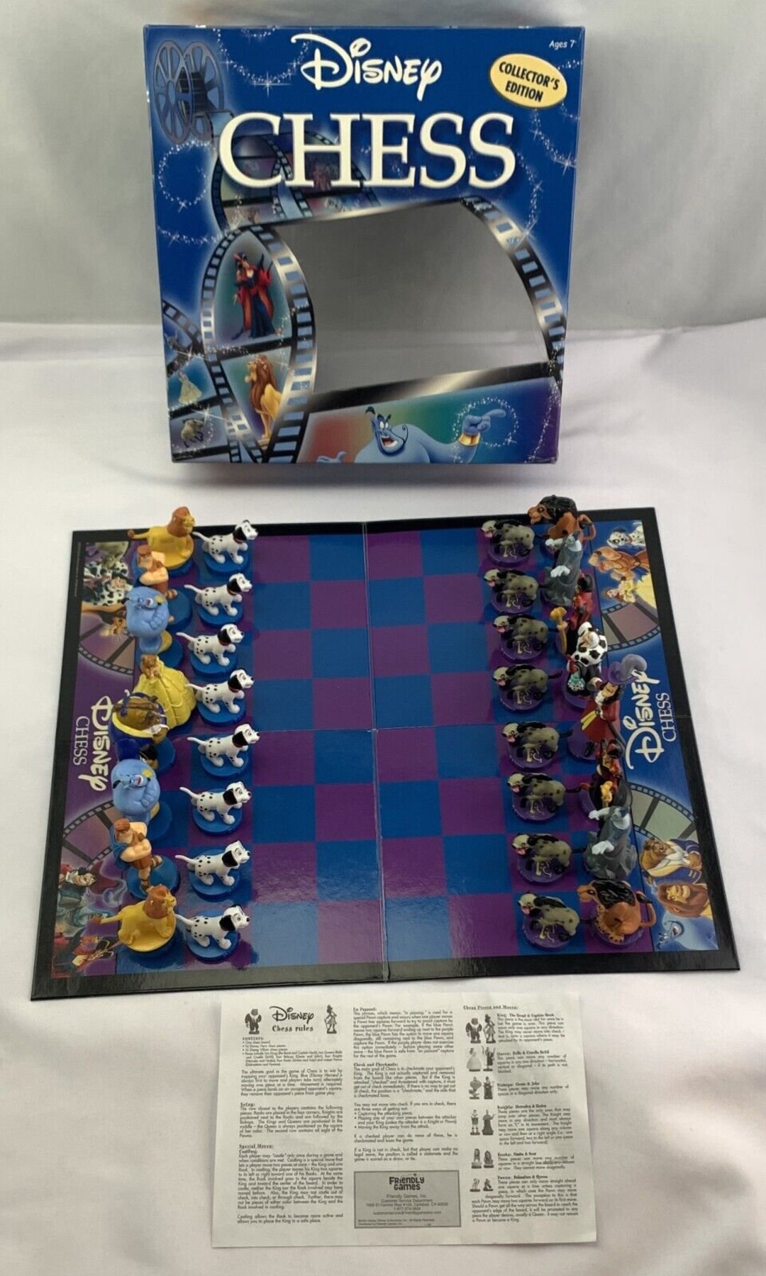 2004 Disney Chess Set Collectors Edition Complete in Great Condition ...