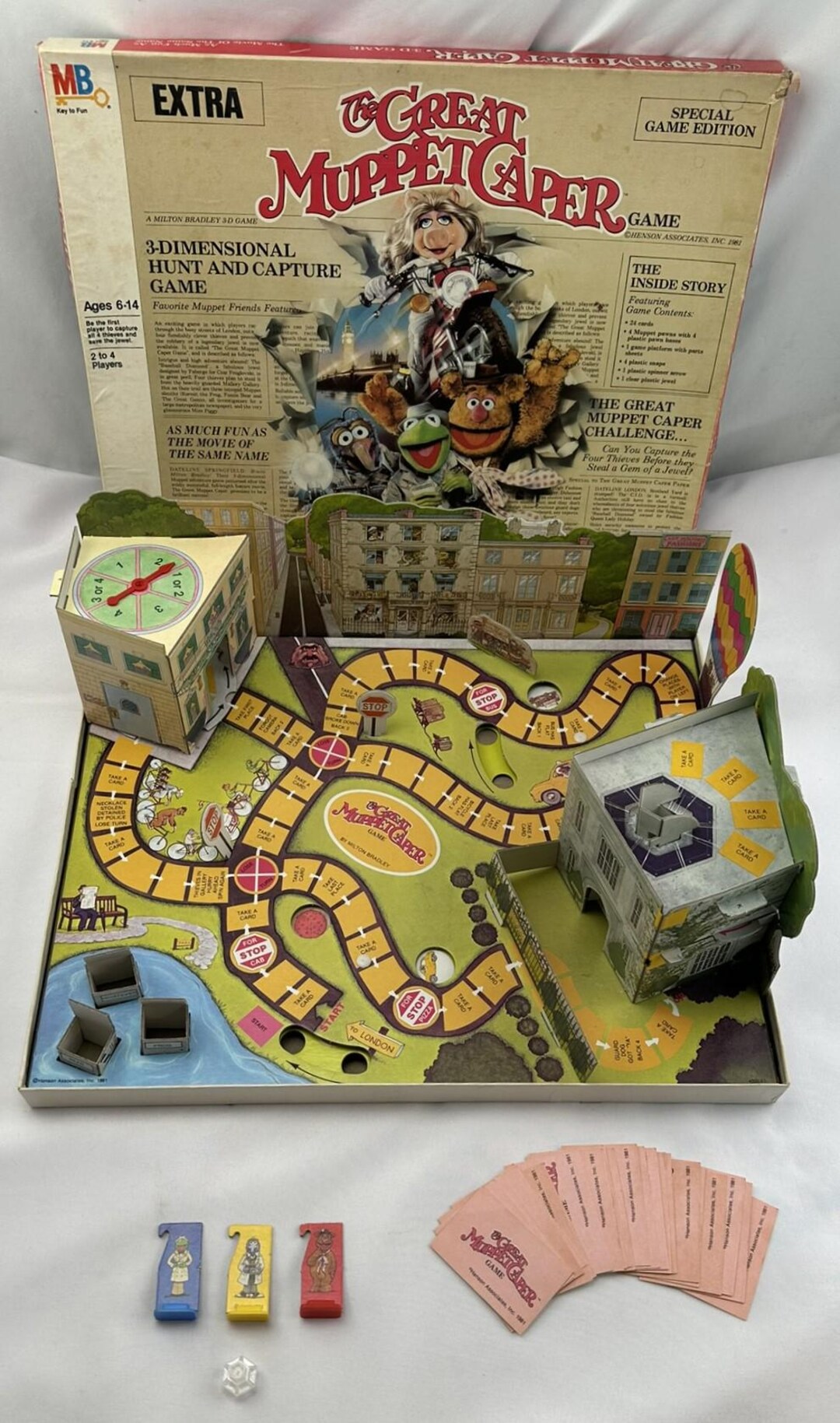 1981 the Great Muppet Caper Game by Milton Bradley in Good Condition ...