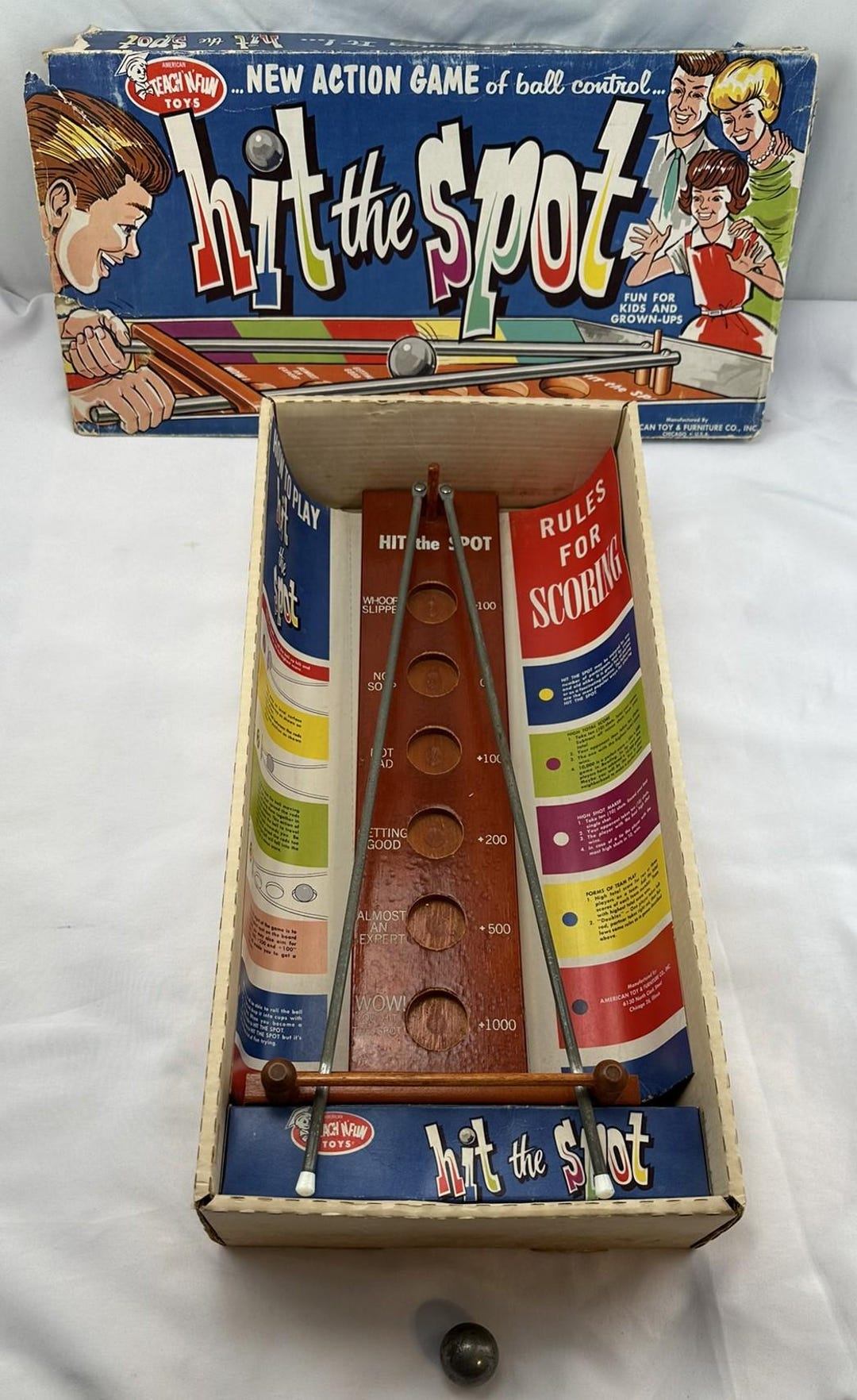 1968 Hit the Spot Game by ATF Toys Complete in Very Good Condition FREE ...