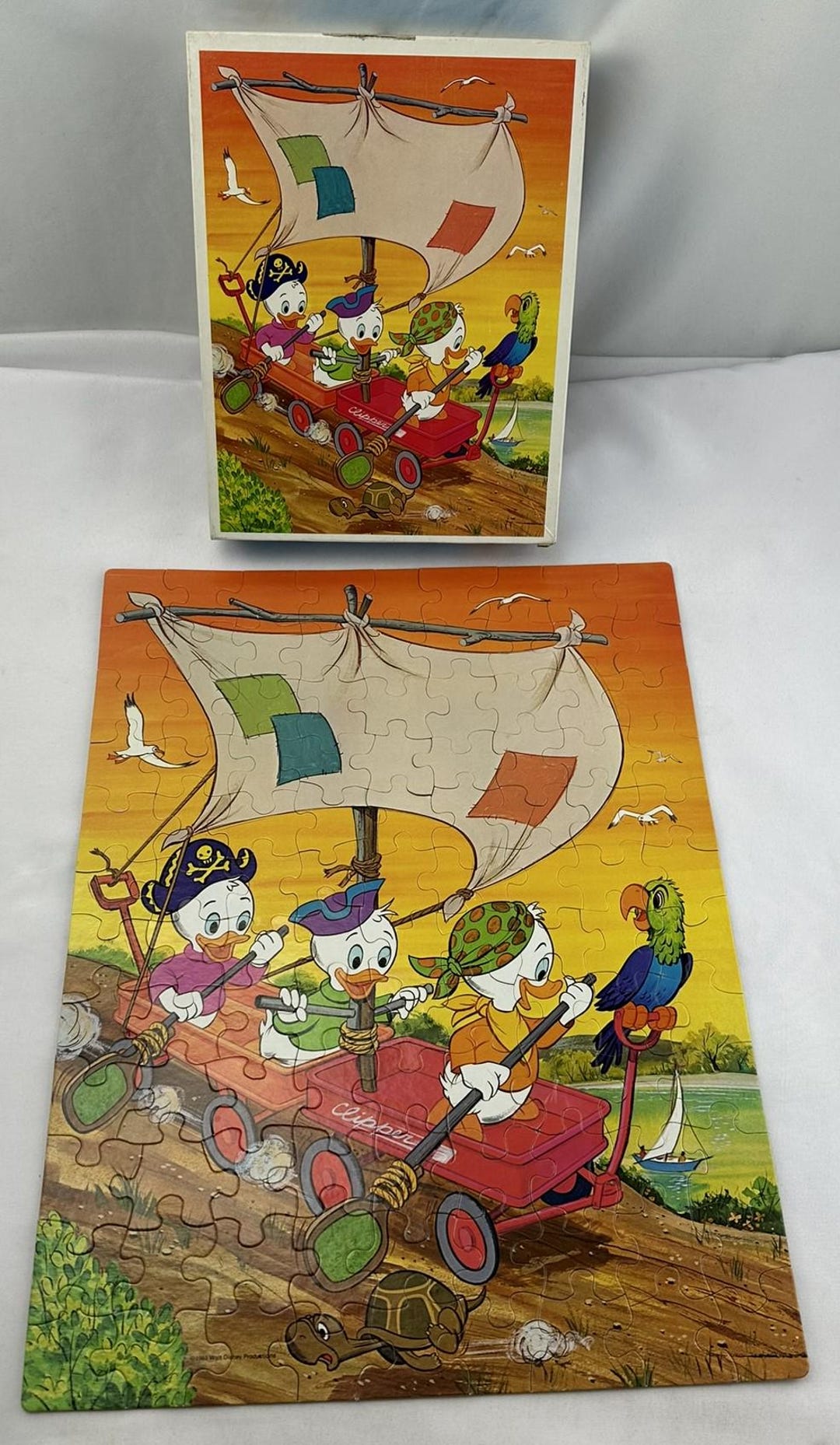 1983 Golden Disney Huey, Dewey, & Louie 100 Pc Puzzle Complete Very Good Condition FREE SHIPPING ...