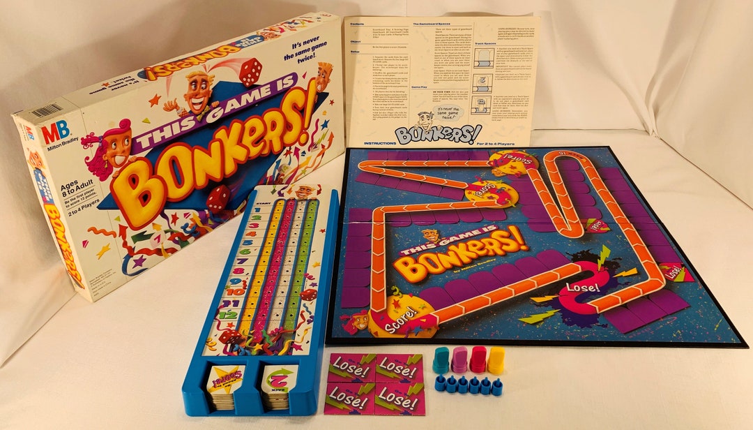 1989 This Game is Bonkers Game by Milton Bradley Complete Great ...