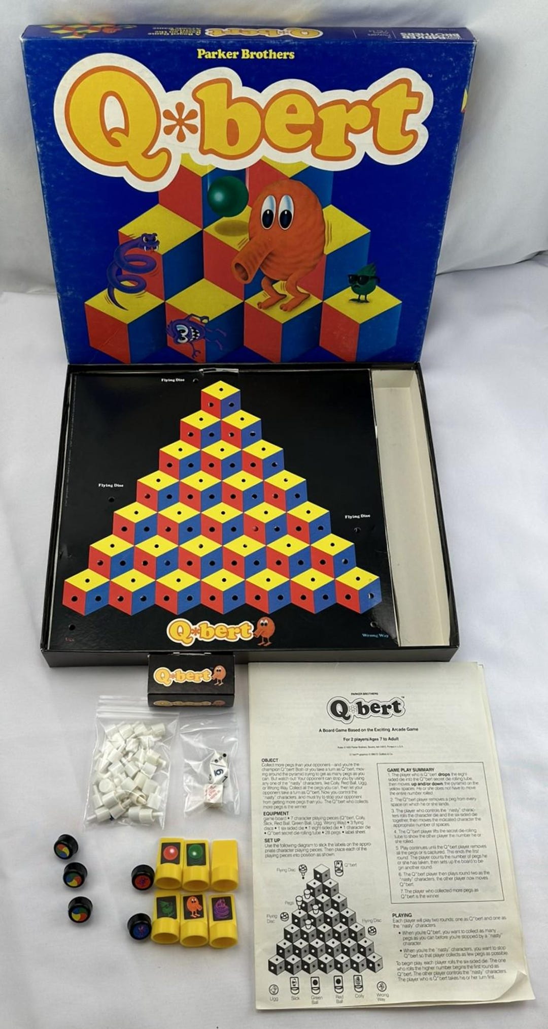 1983 Qbert Board Game by Milton Bradley Complete in Great Condition ...