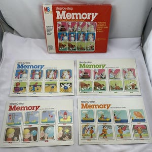 1983 Step by Step Memory Game by Milton Bradley Complete in Great ...