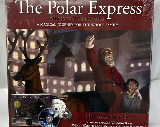 The Polar Express Holiday Gift Set Book, DVD, CD, Bell Brand New Sealed ...