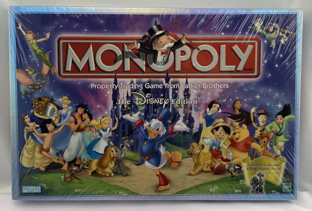 2001 Disney Monopoly Board Game by Parker Brothers New Sealed FREE ...