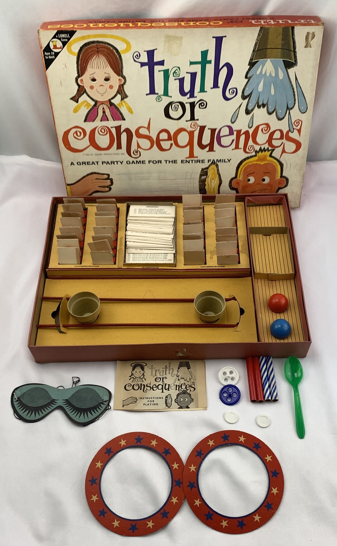 1962 Truth or Consequences Game by Lowell Complete in Very Good ...