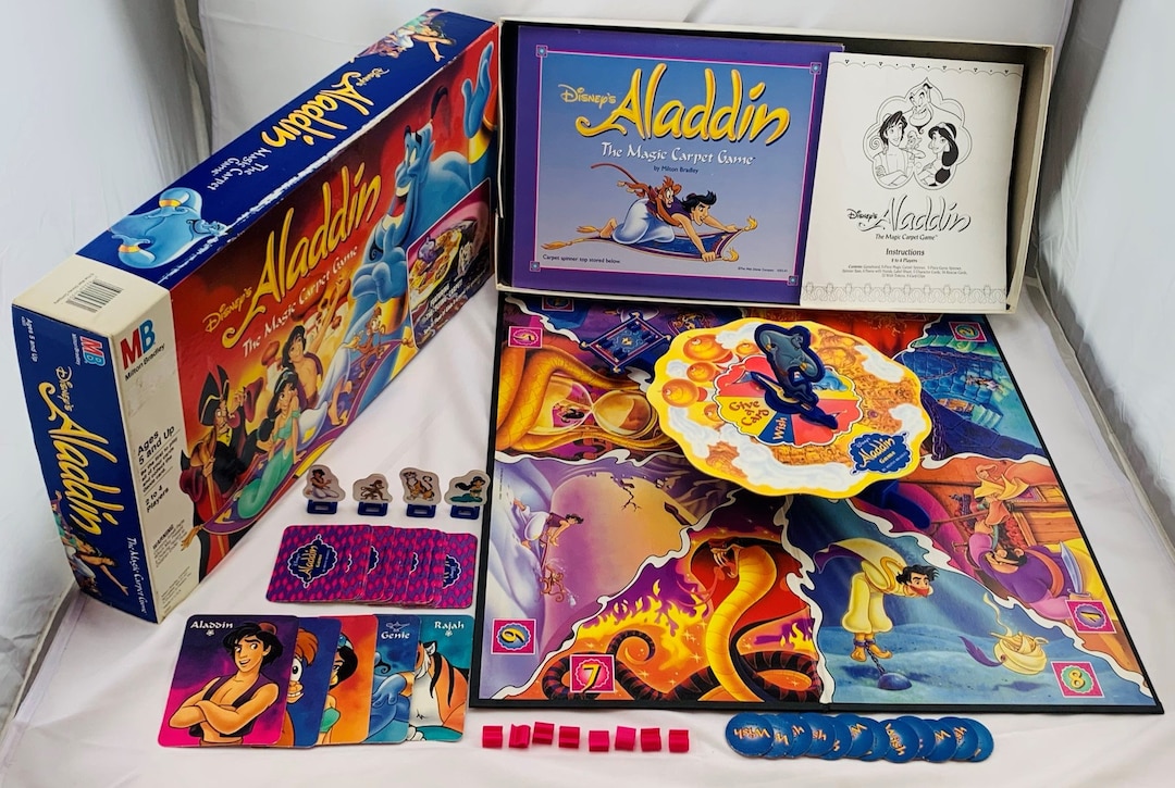 1992 Aladdin: the Magic Carpet Game Milton Bradley Complete Great ...