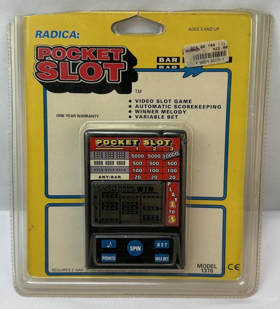 Vintage Radica Pocket Slot New Old Stock Working FREE SHIPPING - Etsy