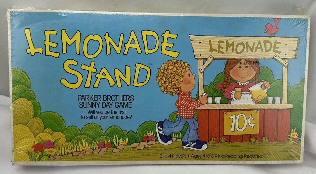 1979 Lemonade Stand Board Game by Parker Brothers Sealed New FREE ...