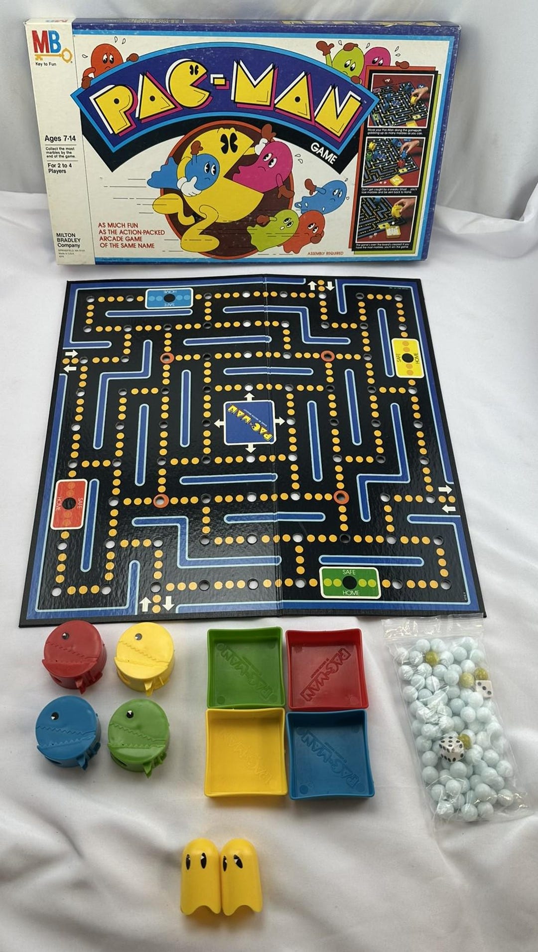 1982 Pac-man Board Game by Milton Bradley Yellow Complete in Great ...