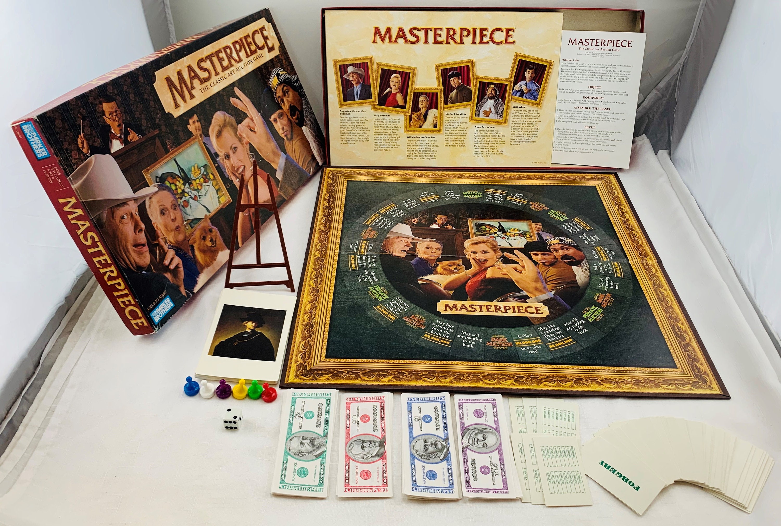 Parker Brothers Board Games Art