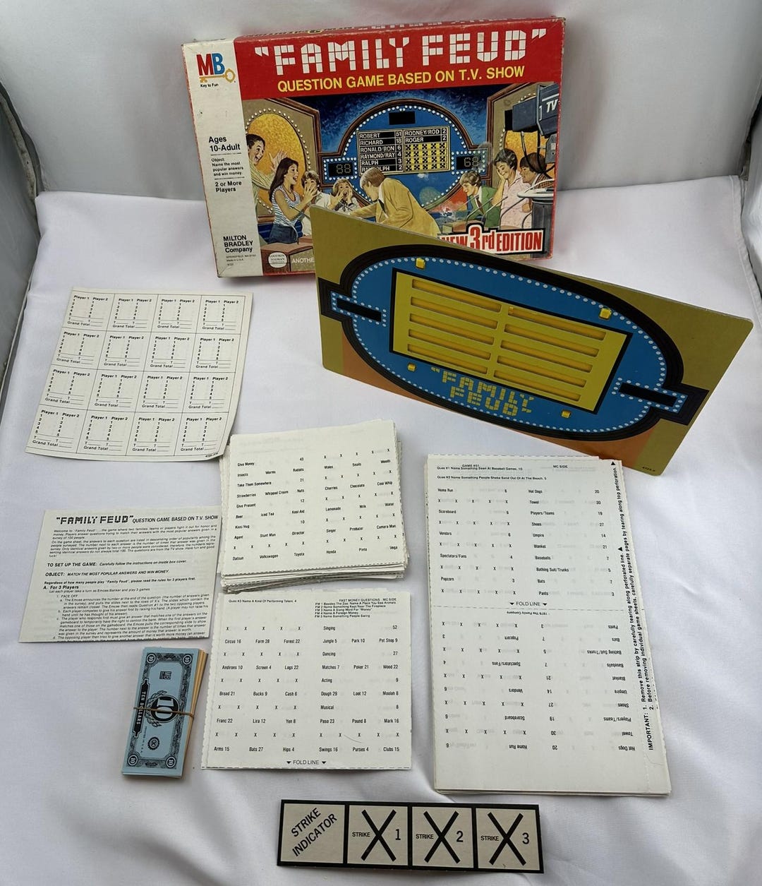 1977 Family Feud Game 3rd Edition by Milton Bradley Complete in Very ...