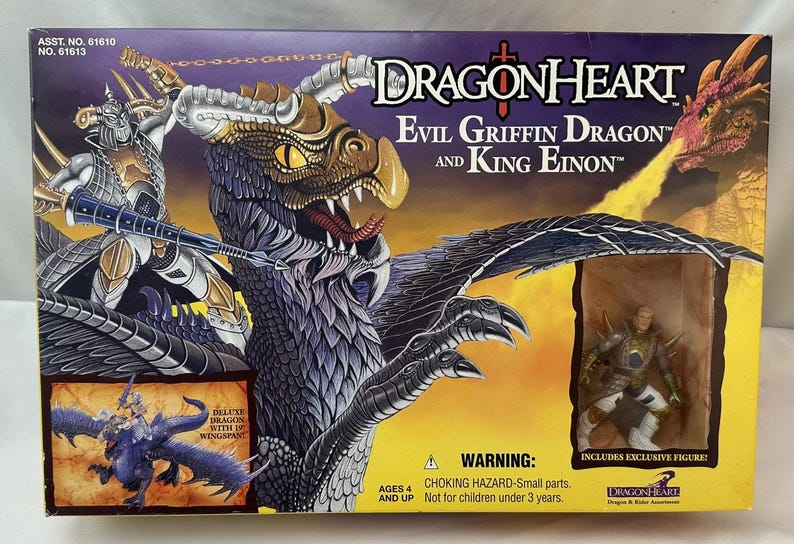 1995 Dragonheart Evil Griffin Dragon King Einon by Kenner Brand New ...