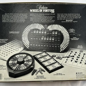 1986 Deluxe Wheel of Fortune Game 2nd Edition by Pressman New Old Stock ...