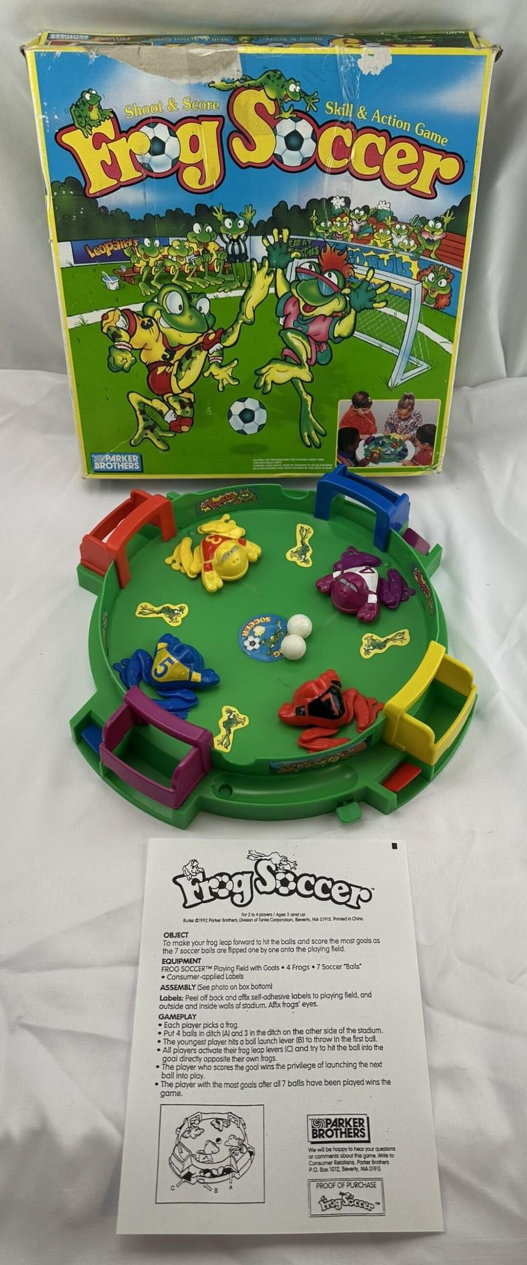 1992 Frog Soccer Game by Parker Brothers in Good Condition FREE ...