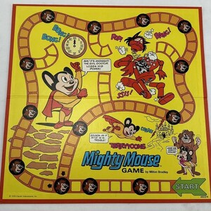 1978 Terrytoons Mighty Mouse Game by Milton Bradley Complete in Good ...