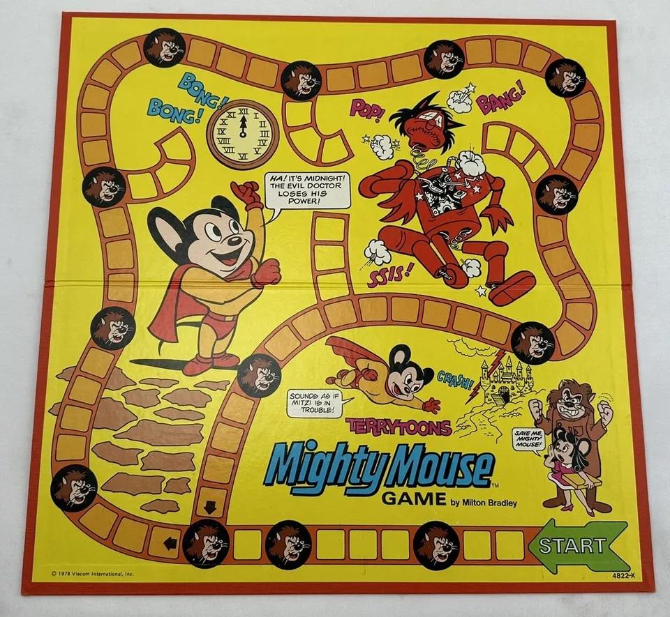 1978 Terrytoons Mighty Mouse Game by Milton Bradley Complete in Good ...