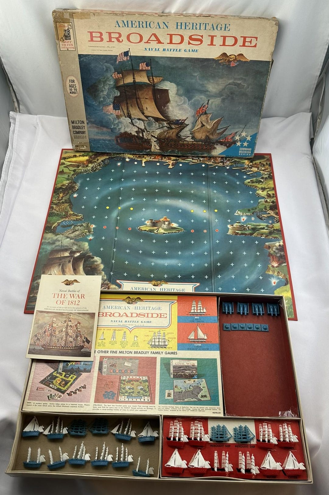 1962 Broadside Game by Milton Bradley Complete Good Condition FREE ...