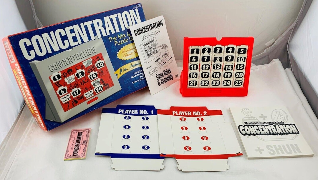 1998 Concentration Game 40th Anniversary Edition Endless Games Complete ...