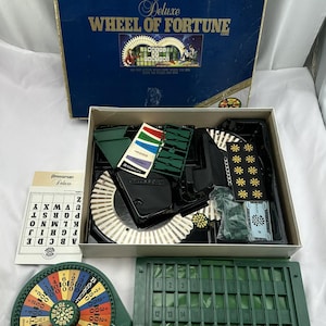 1986 Deluxe Wheel of Fortune Game 2nd Edition by Pressman New Old Stock ...