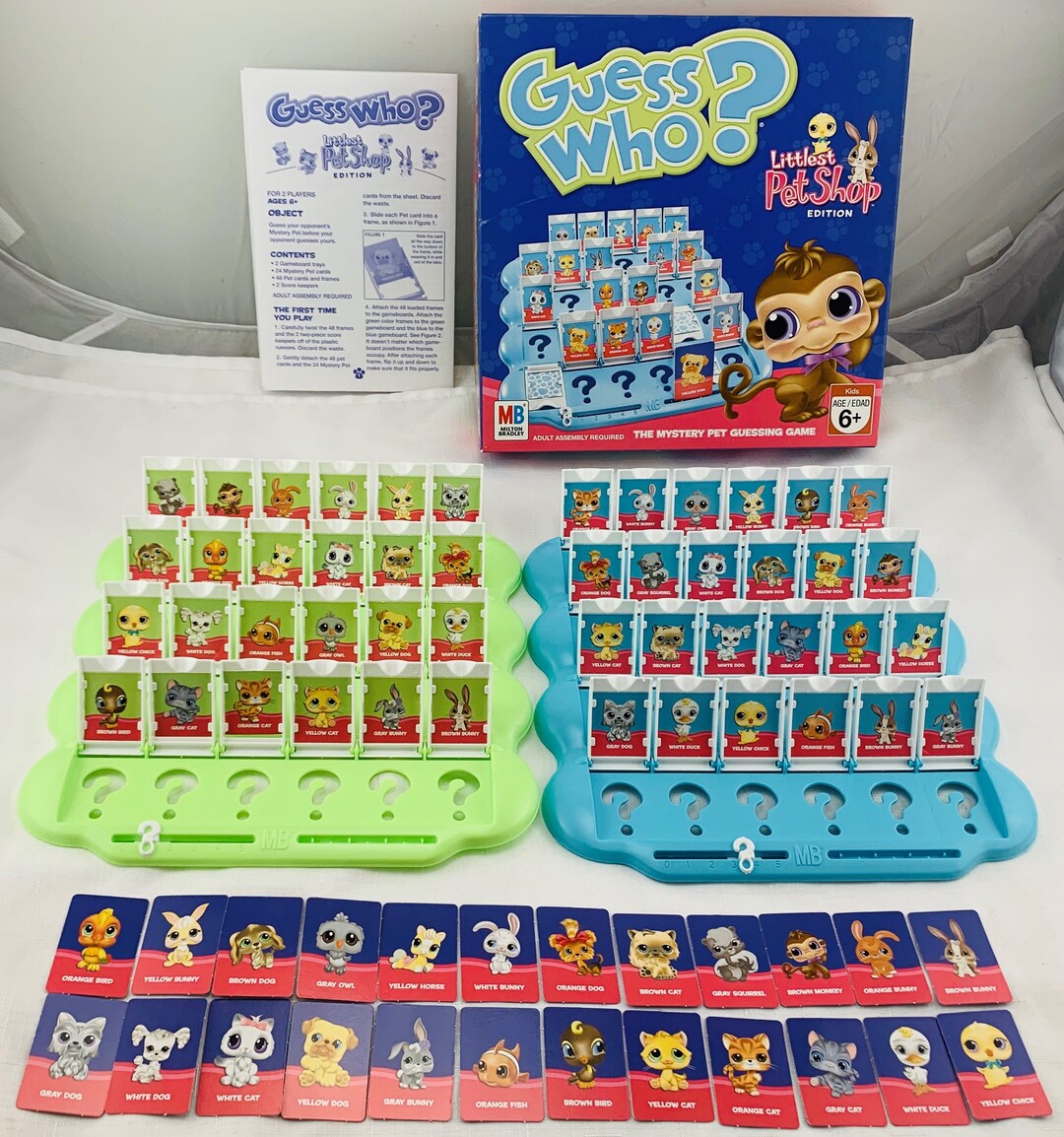 Littlest Pet Shop Guess Who Game by Hasbro Complete in Great - Etsy