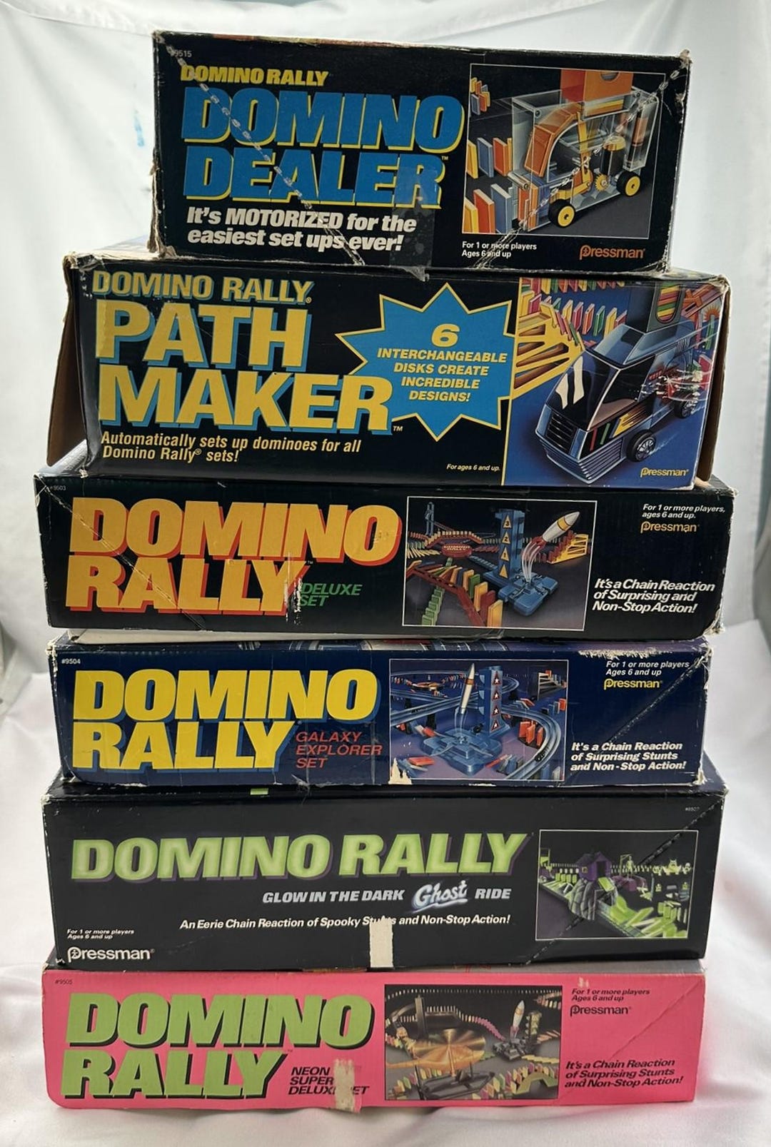 8 Domino Rally Sets With Domino Dealer All Great Condition FREE ...