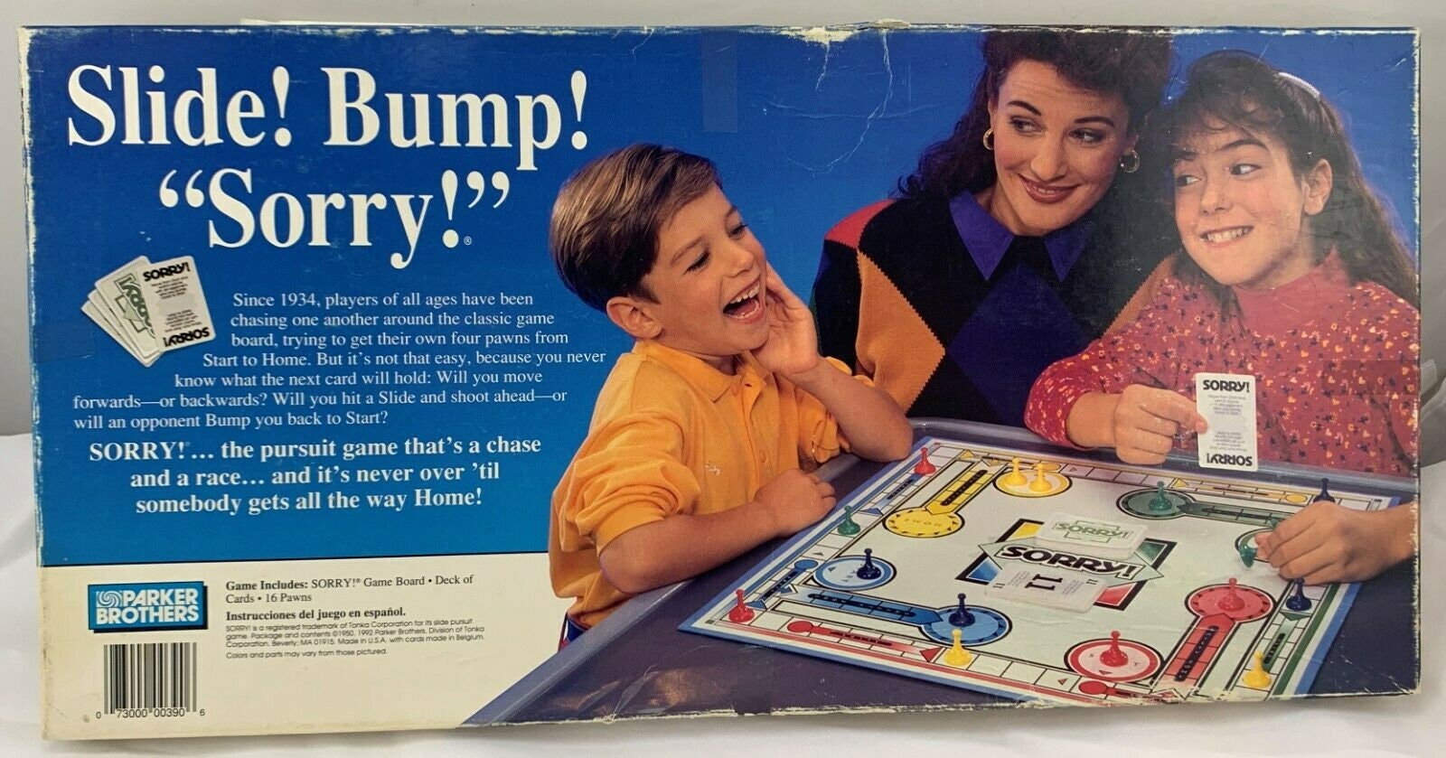 Sorry Board Game Card Deck