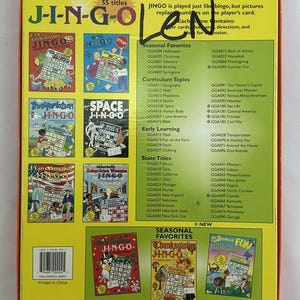 1993 Halloween Jingo Halloween Bingo Game Complete in Great Condition ...
