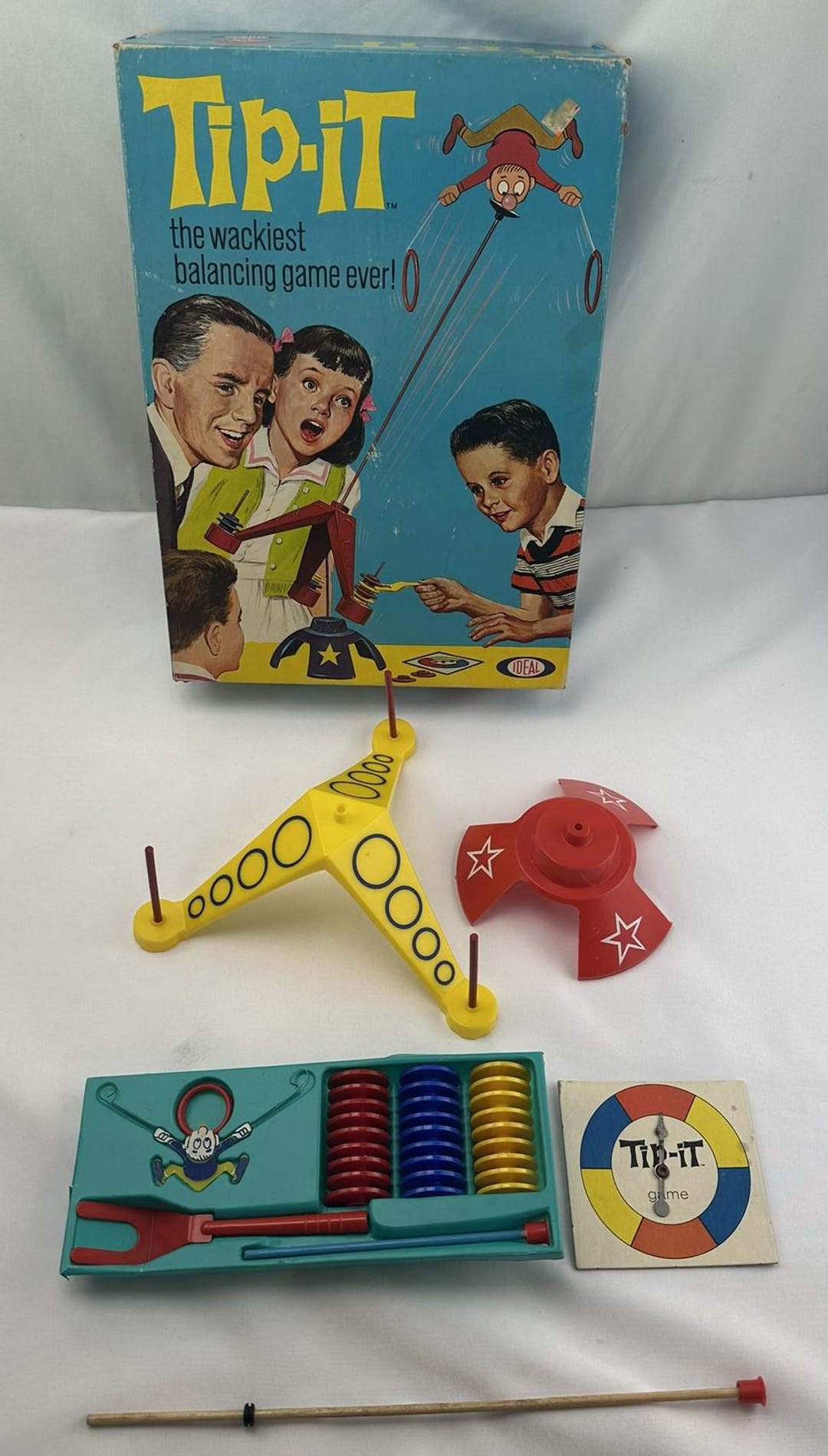1965 Tip It Game by Ideal Complete in Very Good Condition FREE SHIPPING ...
