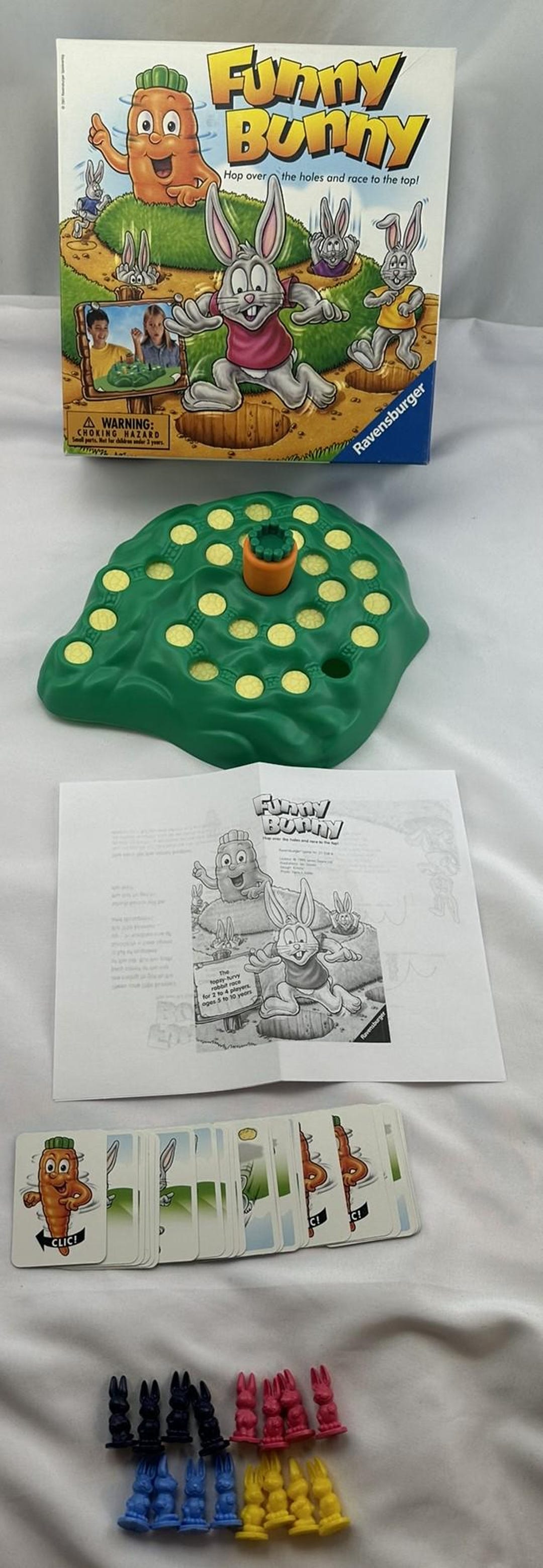 1999 Funny Bunny Game by Ravensburger Complete in Great Condition FREE ...