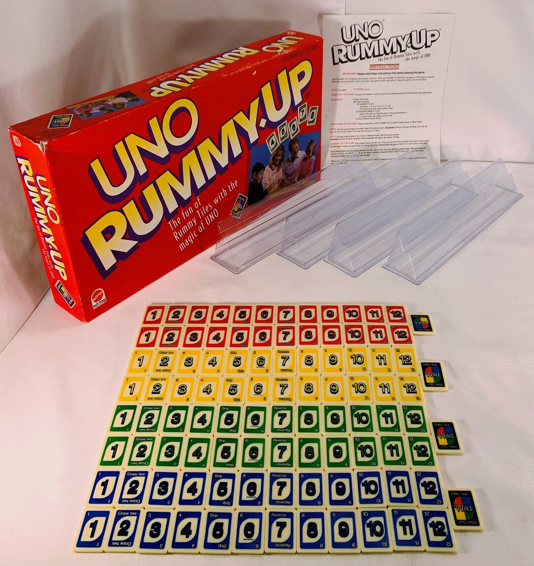 1993 Uno Rummy up Game by Mattel Complete in Great Condition FREE ...