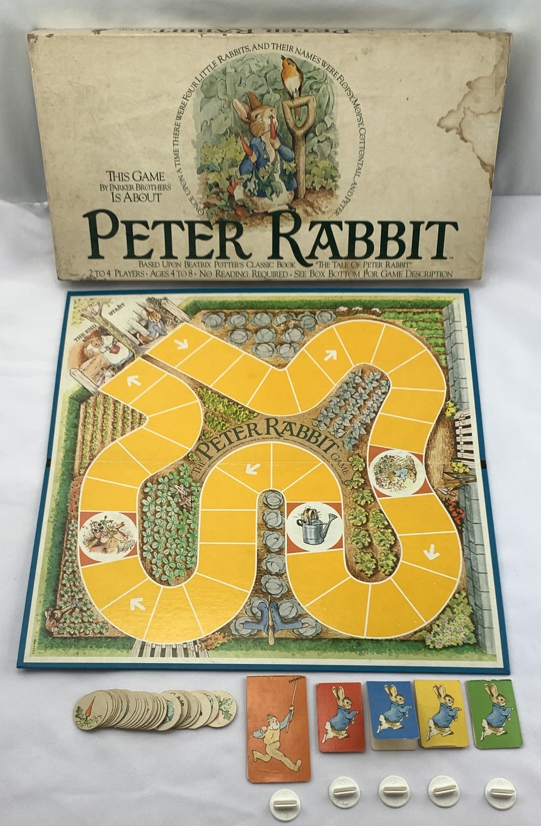 1978 the Peter Rabbit Game by Parker Brothers Complete in Good ...