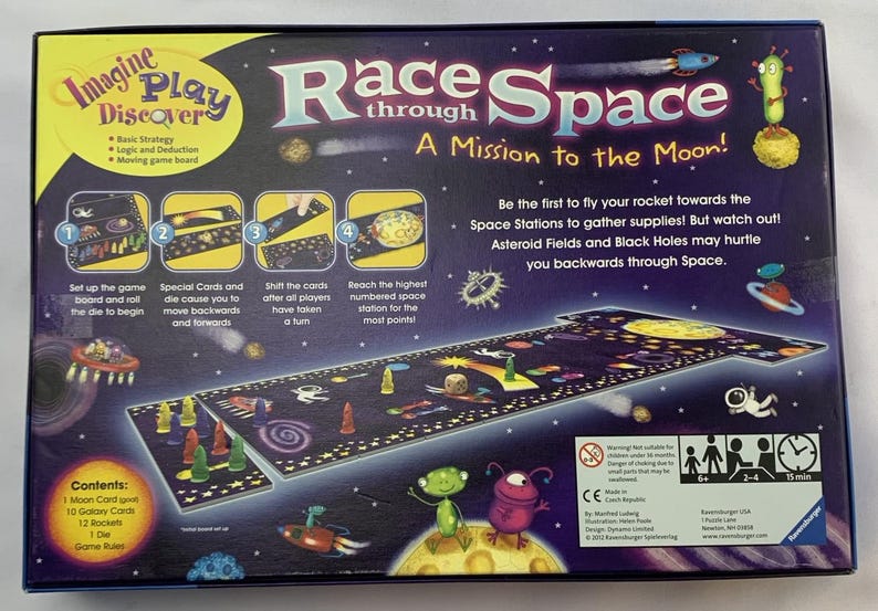 Race Through Space Game by Ravensburger New Old Stock FREE SHIPPING - Etsy
