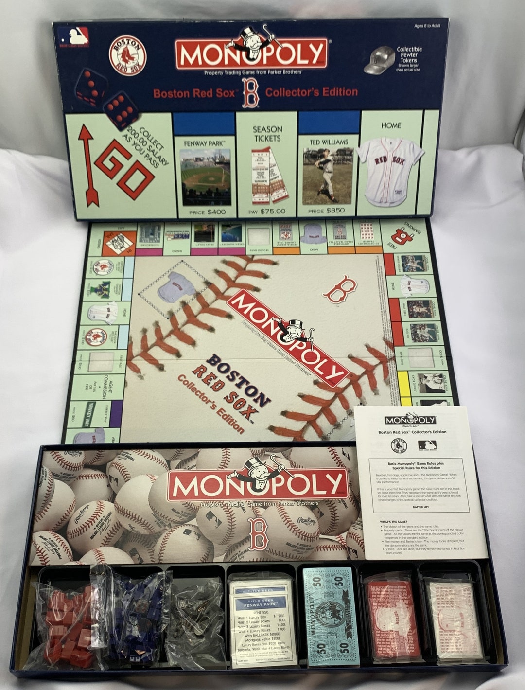 2000 Boston Red Sox Collectors Monopoly Usaopoly New Old Stock FREE ...