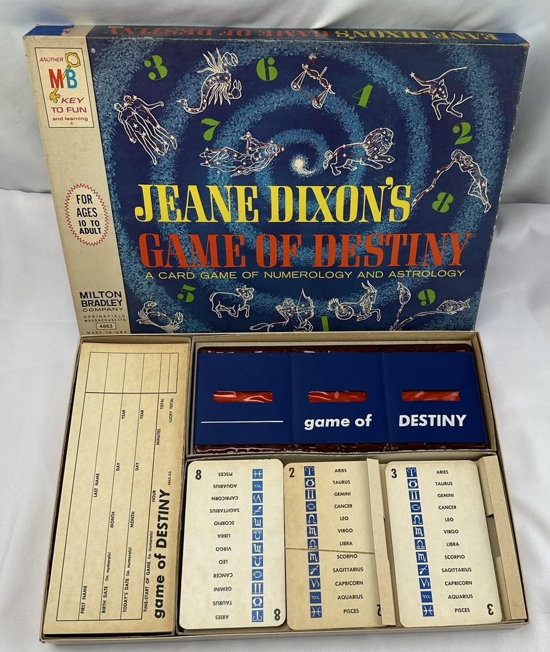1968 Jeane Dixon's Game of Destiny by Milton Bradley Complete in Great ...