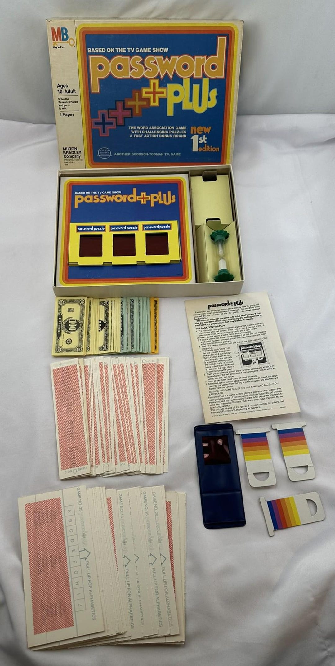 1978 Password Plus Game by Milton Bradley Complete in Great Condition ...