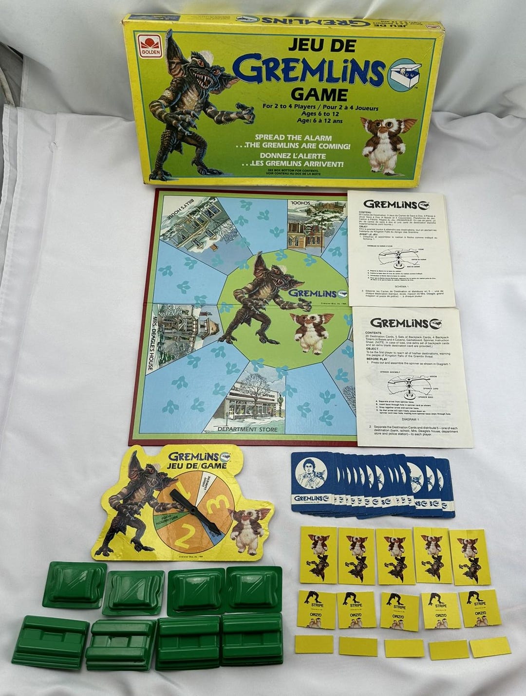 1984 Gremlins Board Game by Golden Complete in Great Condition FREE ...