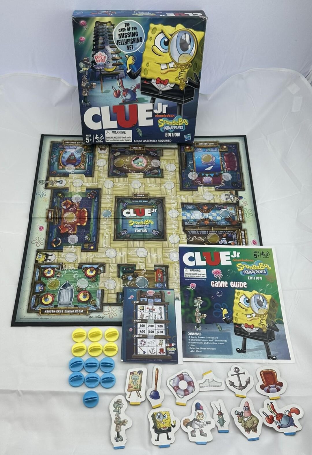 Clue Jr. Spongebob Squarepants Edition by Hasbro Complete in Very Good ...